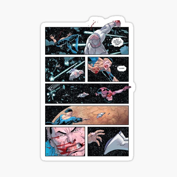 "invincible comic strip" Sticker for Sale by Digitalunivers | Redbubble