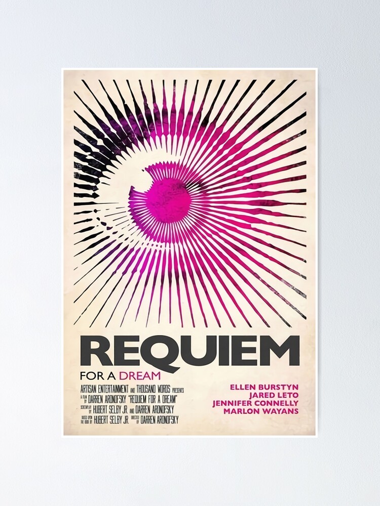 "Requiem For A Dream" Poster for Sale by sirmojac | Redbubble
