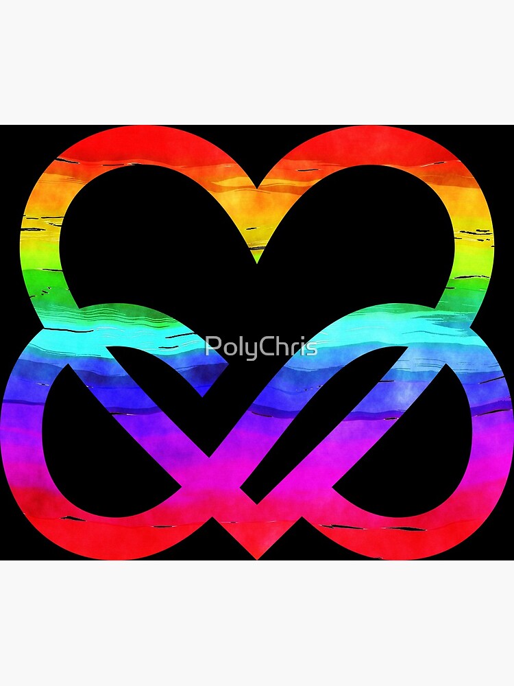 "HEART INFINITY LGBTQ Rainbow Flag" Photographic Print for Sale by ...