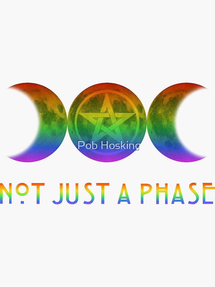 "Not A Phase LGBT Pride" Sticker for Sale by -pob- | Redbubble