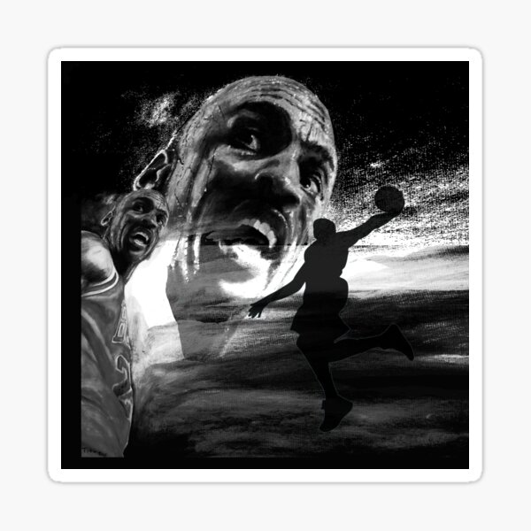 "Michael JORDAN - BLACK version" Sticker for Sale by ARTito | Redbubble