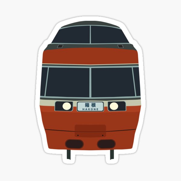 Odakyu 7000 Series Lse Romancecar Front View Sticker For Sale By Jonesydave Redbubble