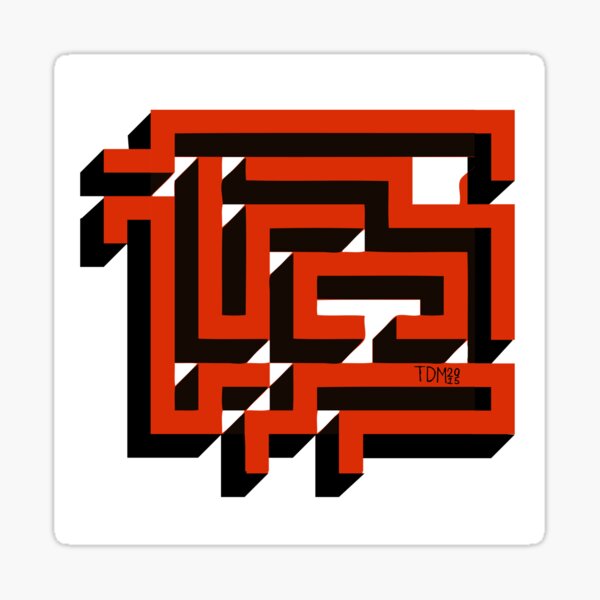 "Warren fletcher Maze" Sticker for Sale by macondrums | Redbubble