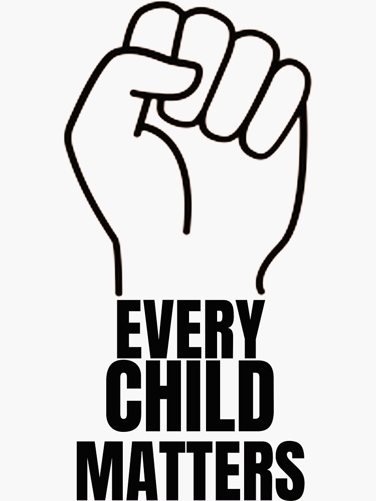 "Every Child Lives Matter - Justice Hand" Sticker for Sale by ...