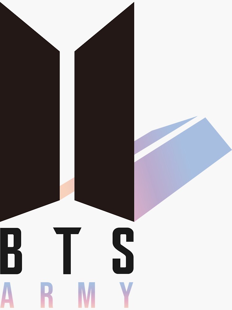 "BTS ARMY STICKER " Sticker for Sale by ahahadesign | Redbubble