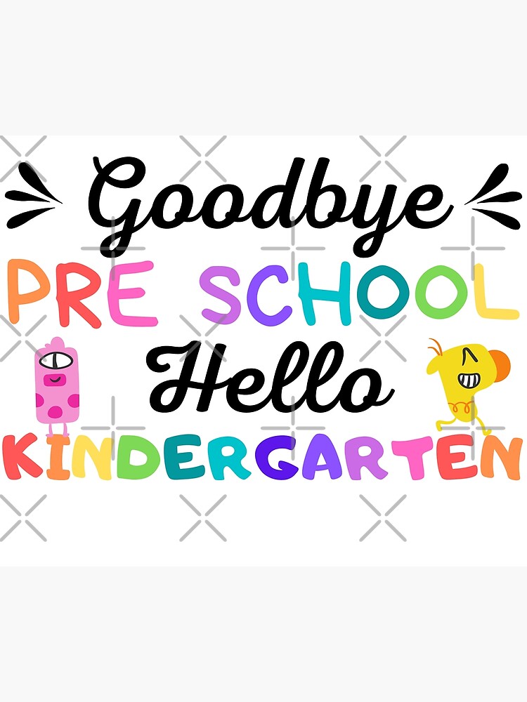 "Goodbye Preschool Hello Kindergarten - graduation, monsters" Poster ...