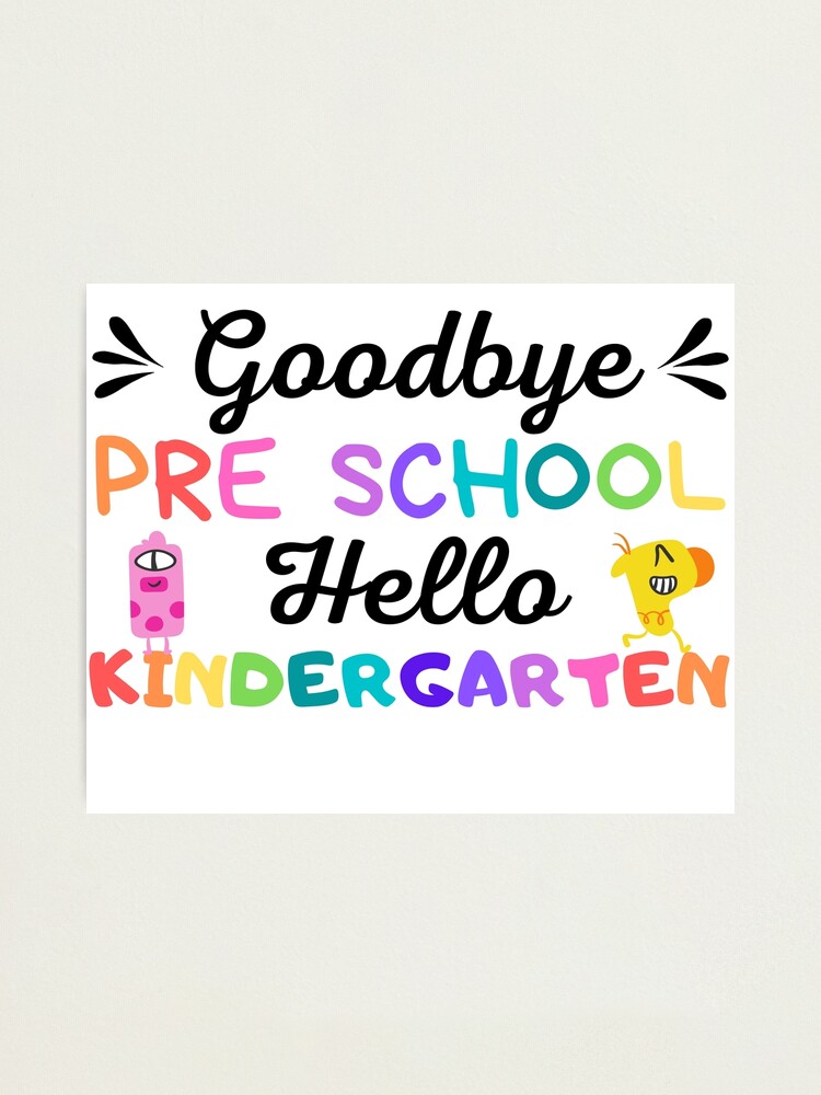 "Goodbye Preschool Hello Kindergarten - graduation, monsters ...
