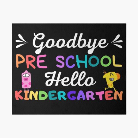"Goodbye Preschool Hello Kindergarten - graduation, monsters" Art Board ...