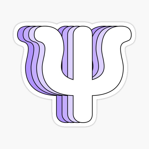 "retro psi / greek letter decal for laptops and cars" Sticker for Sale ...