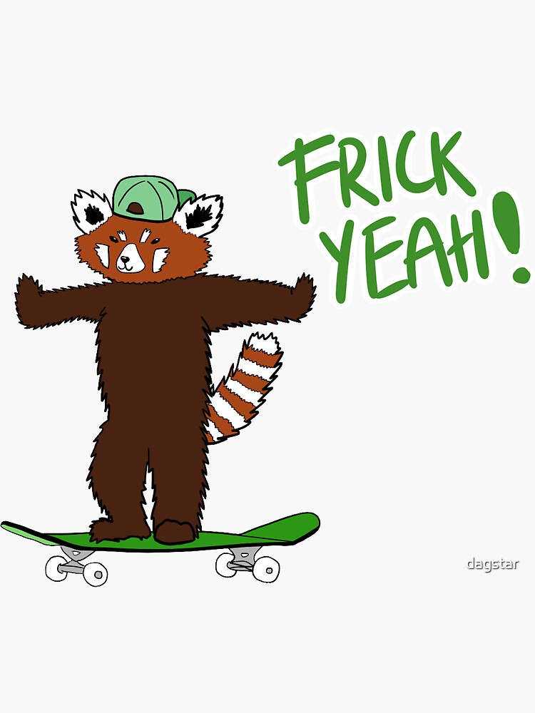 "frick yeah!!!" Sticker by dagstar | Redbubble