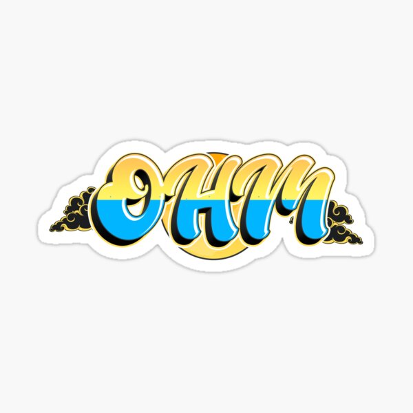 "-OHM- Graffiti Summer Design" Sticker for Sale by zuzkak03 | Redbubble