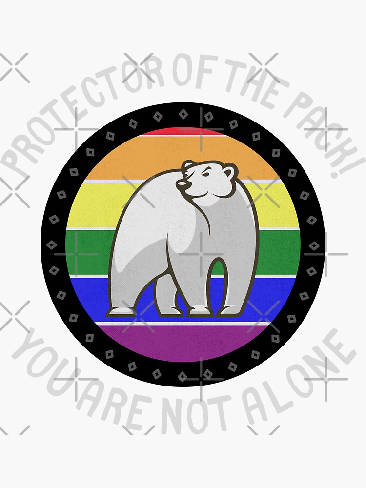 "Protector of The Pack" Sticker for Sale by ShowMePride | Redbubble