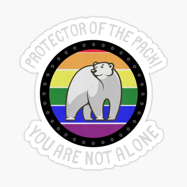 "Protector of The Pack" Sticker for Sale by ShowMePride | Redbubble