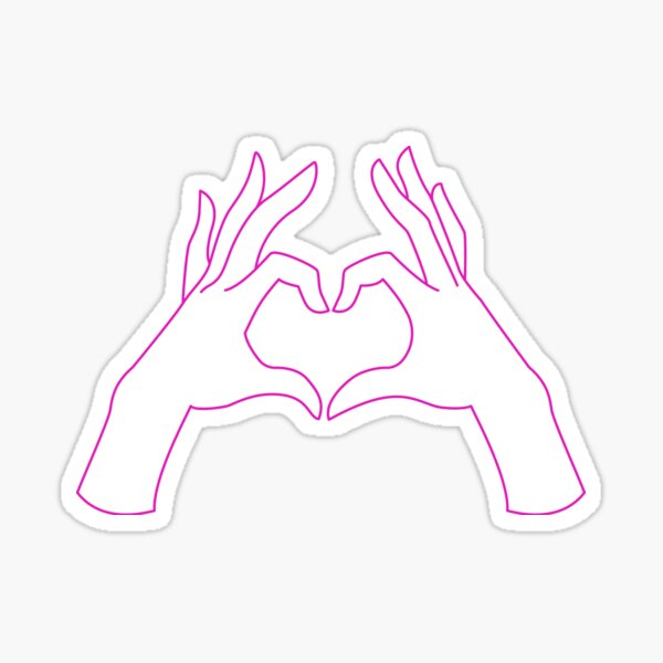 "Heart with hands" Sticker for Sale by Happy Soul Store | Redbubble