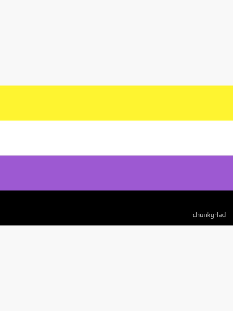 Nonbinary Pride Flag Sticker For Sale By Chunky Lad Redbubble