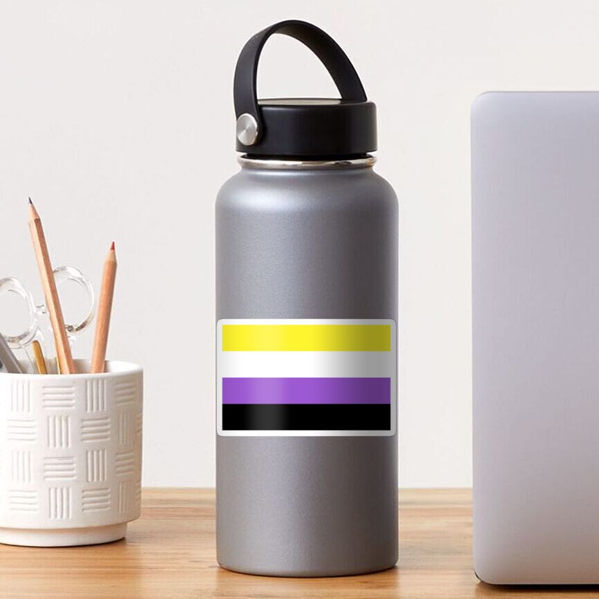 Nonbinary Pride Flag Sticker For Sale By Chunky Lad Redbubble