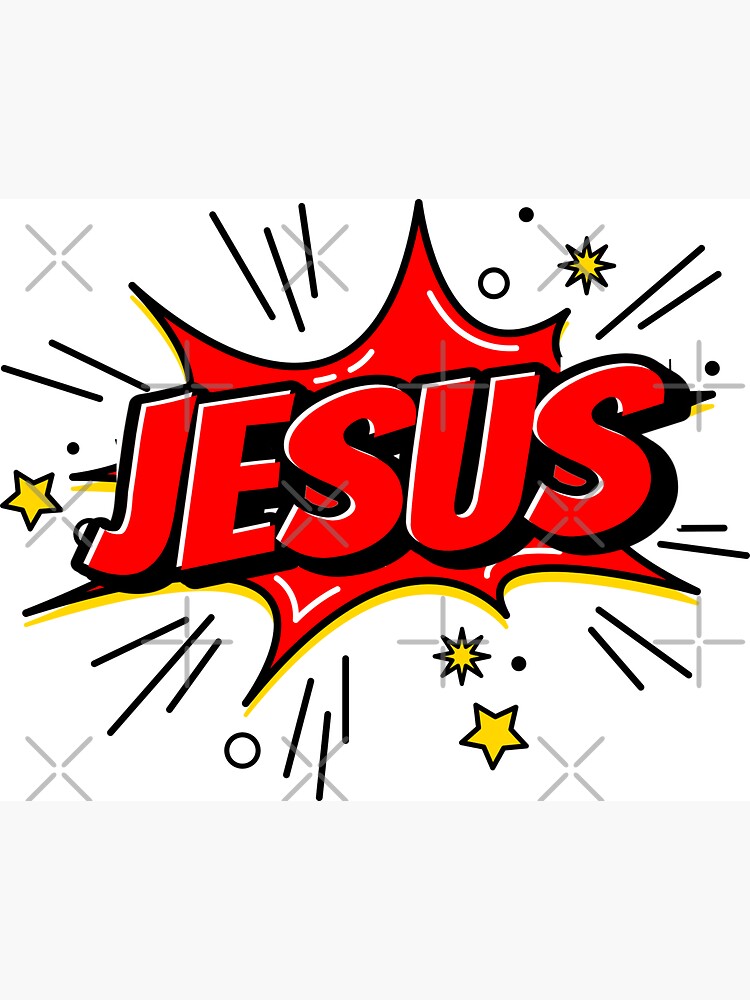 Imán «Jesús-Jesús es mi superhéroe-Jesús me salvó-niños-niños cómics niñas dibujos animados ...