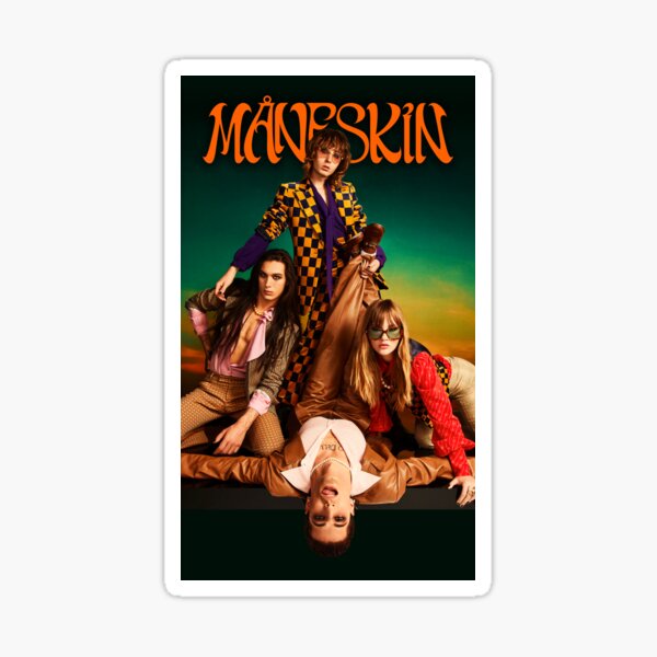 Sticker « Le groupe de rock de Måneskin Maneskin », par lacato | Redbubble