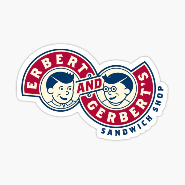 "Resto Sandwich Erbert & Gerbert's" Sticker for Sale by OurDreamy ...