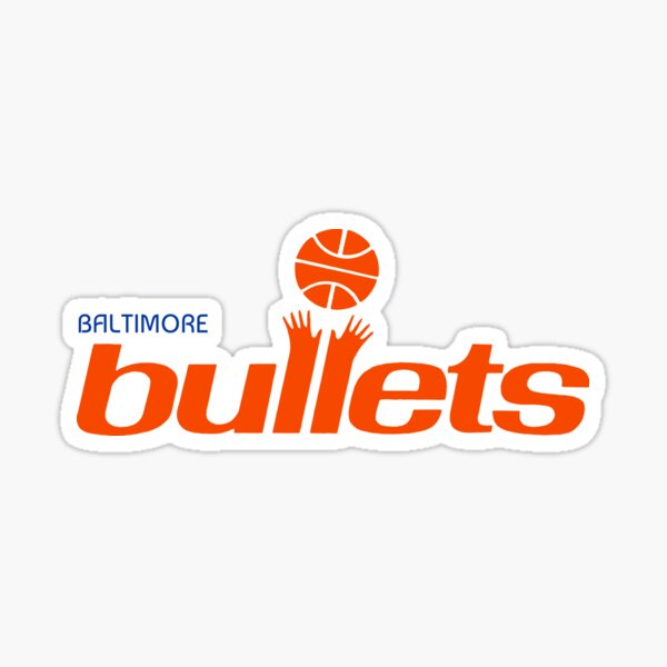 "Baltimore Bullets Retro Defunct NBA Team Fan Art" Sticker by ...