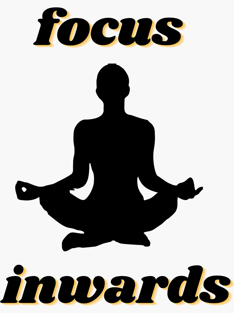 "Focus Inwards" Sticker for Sale by chrismakoundji | Redbubble