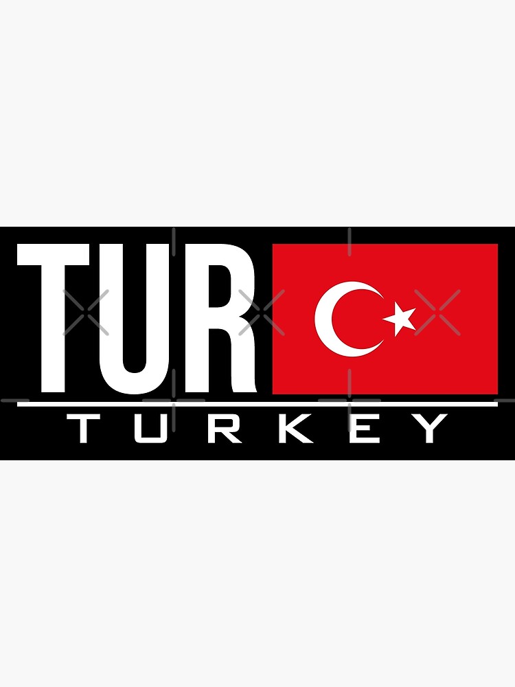 "TUR TURKEY TURKISH NATIONAL FLAG INTERNATIONAL SPORTS COUNTRY CODE ...