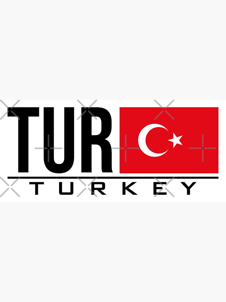 "TUR TURKEY TURKISH NATIONAL FLAG INTERNATIONAL SPORTS COUNTRY CODE ...