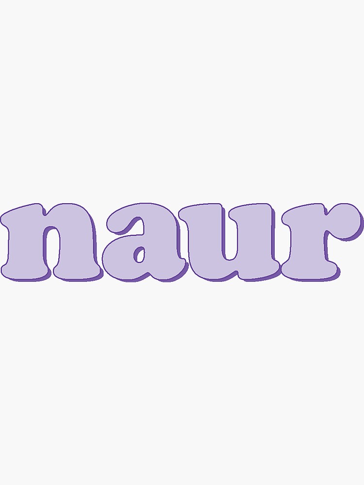 "Purple Naur" Sticker for Sale by CoreStore | Redbubble
