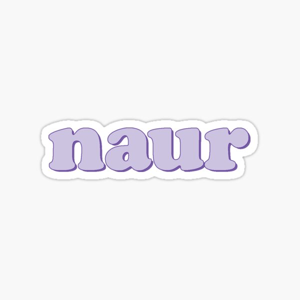 "Purple Naur" Sticker for Sale by CoreStore | Redbubble
