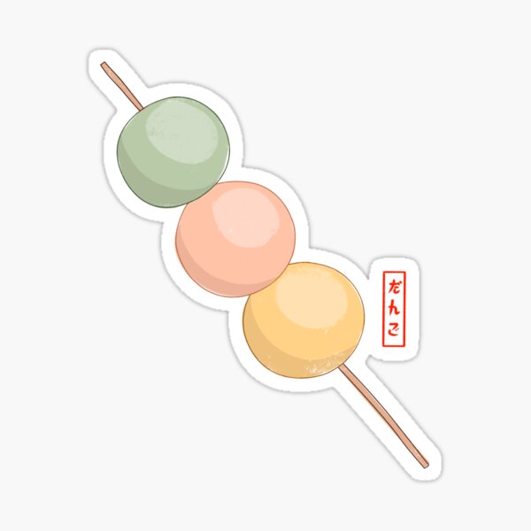 "Japanese Dango Dessert" Sticker for Sale by designsbyquail | Redbubble
