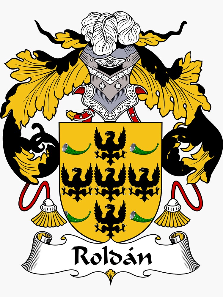 "Roldan Coat of Arms/Family Crest" Sticker by carpediem6655 | Redbubble