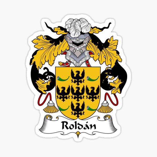 "Roldan Coat of Arms/Family Crest" Sticker by carpediem6655 | Redbubble