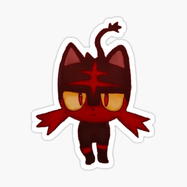 Pokemon Litten Stickers | Redbubble