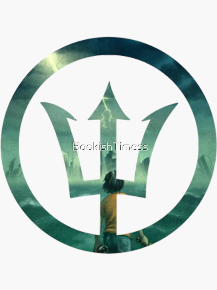 "Poseidon's Trident" Sticker by BookishTimess | Redbubble