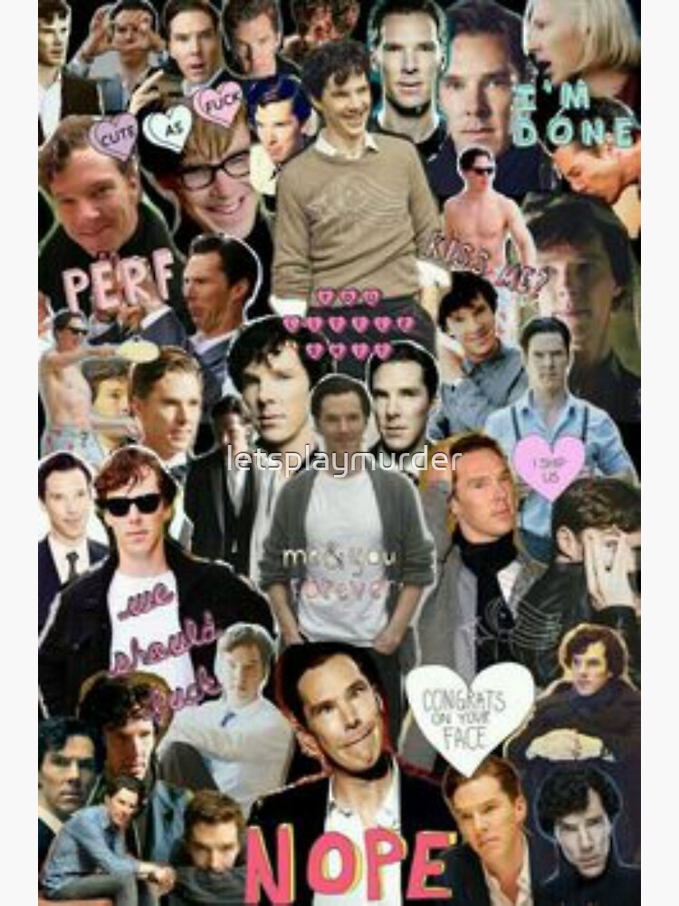 "Sherlock collage 3" Poster by letsplaymurder | Redbubble