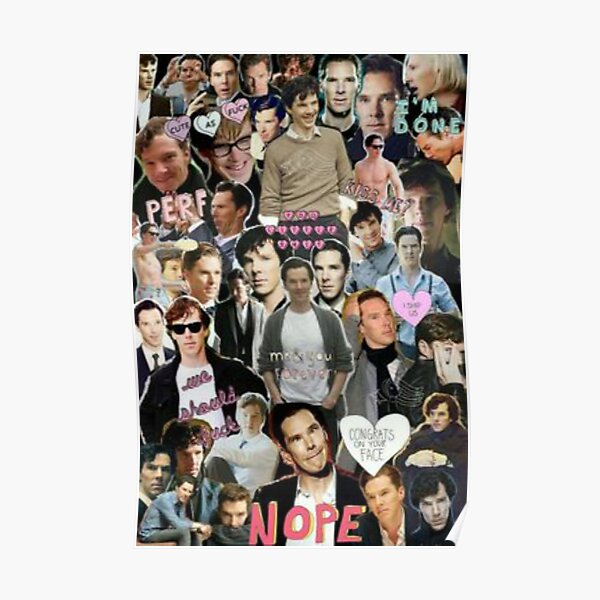 "Sherlock collage 3" Poster by letsplaymurder | Redbubble