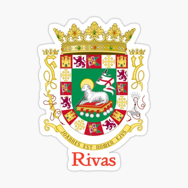 Pegatina «Escudo de Rivas de Puerto Rico» de carpediem6655 | Redbubble