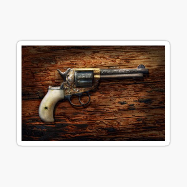 "Gun- Police - True Grit" Sticker by mikesavad | Redbubble