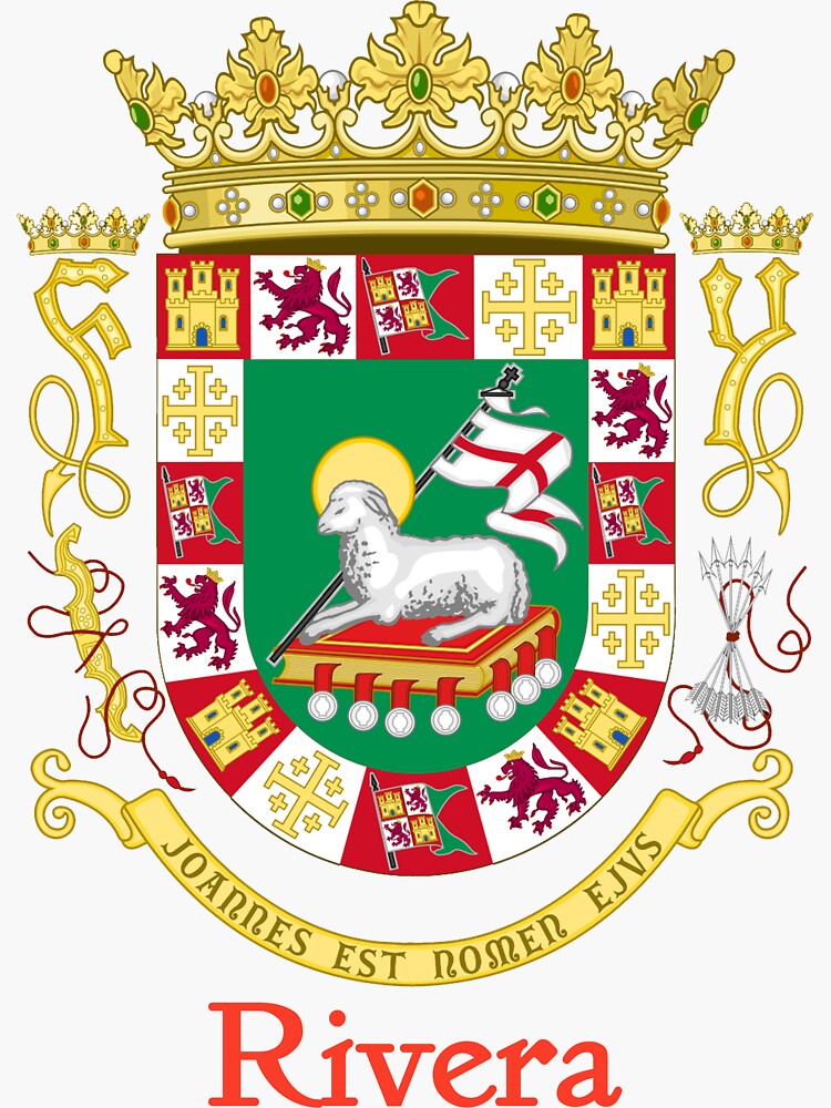 "Rivera Shield of Puerto Rico" Sticker for Sale by carpediem6655 ...