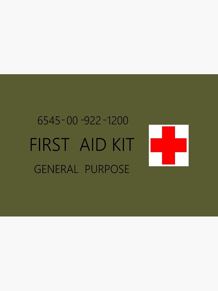 "First Aid Kit Decal - US Army stylings" Zipper Pouch for Sale by ...