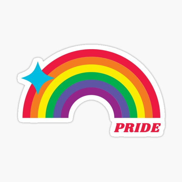 "Gay Pride Rainbow" Sticker by ChloeBenzz | Redbubble