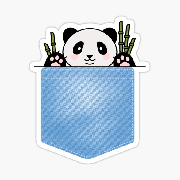"Free Panda Hugs. Pocket Panda. Cute Animals. " Sticker for Sale by ...