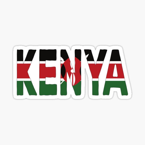 "Kenyan Flag" Sticker for Sale by Verity2018 | Redbubble