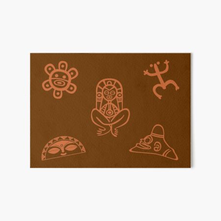 "Puerto Rico Tainos Coqui Cemi Atabey Taino Sun & Moon Reddish Brown ...