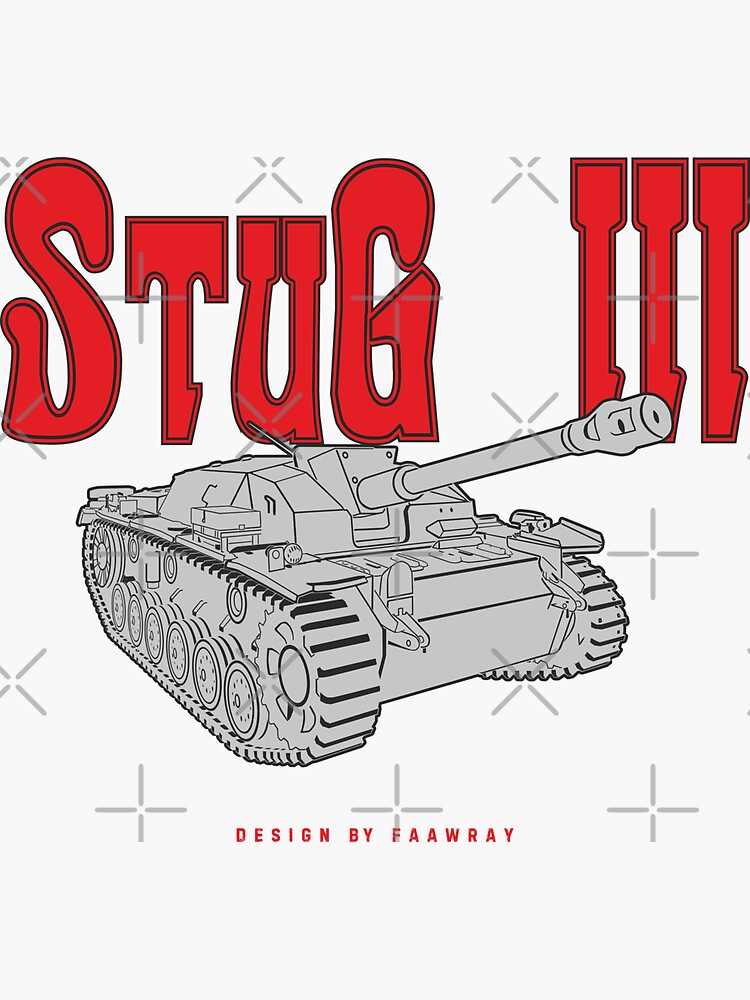 "Stug III German tank destroyer" Sticker for Sale by FAawRay | Redbubble