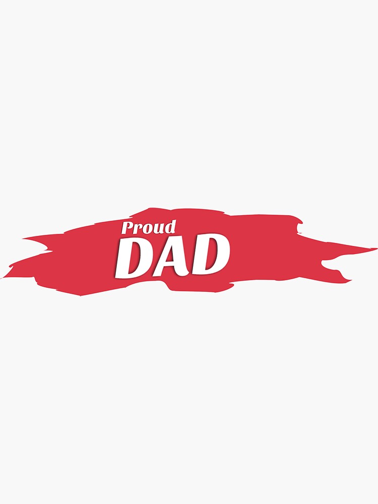 "Dad paint splash design" Sticker for Sale by modernDesignz- | Redbubble