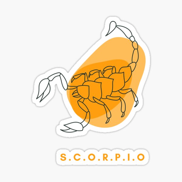 "SCORPIO !" Sticker for Sale by Capri305 | Redbubble