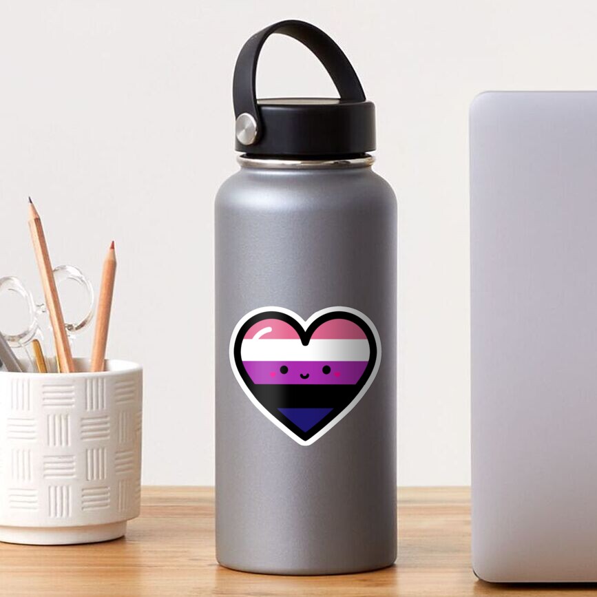 Pegatina «Bandera del orgullo de Genderfluid Gender-Fluid LGBTQ + Cute ...