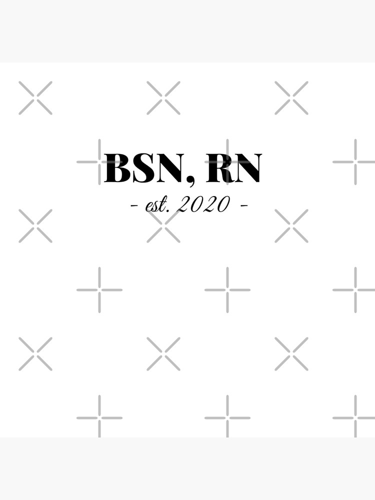 "BSN, RN - est. 2020 -" Poster for Sale by CSdoodles | Redbubble
