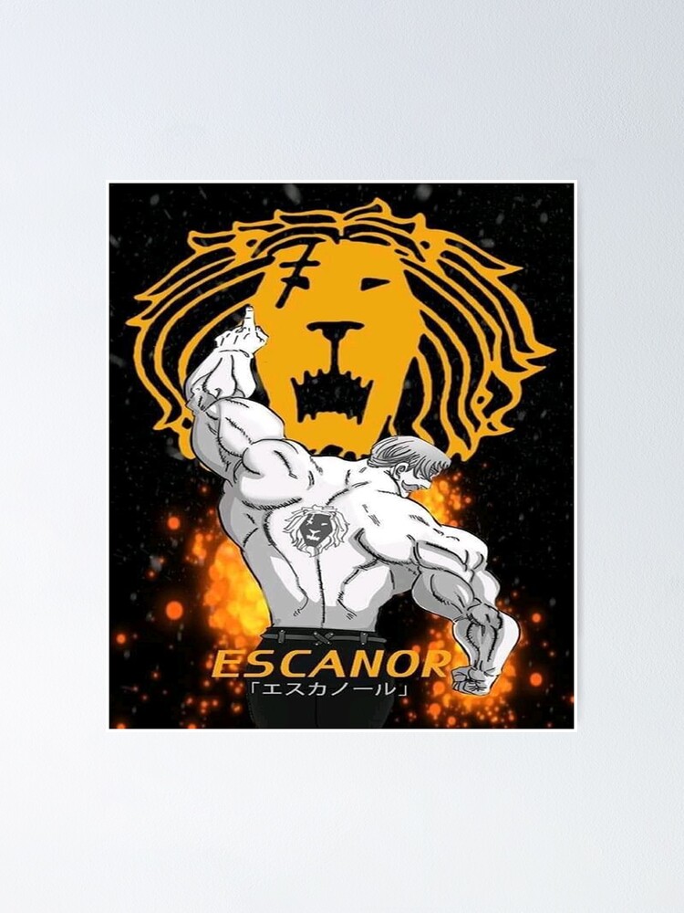 "Seven Deadly Sins Escanor" Poster for Sale by Medouahyb | Redbubble